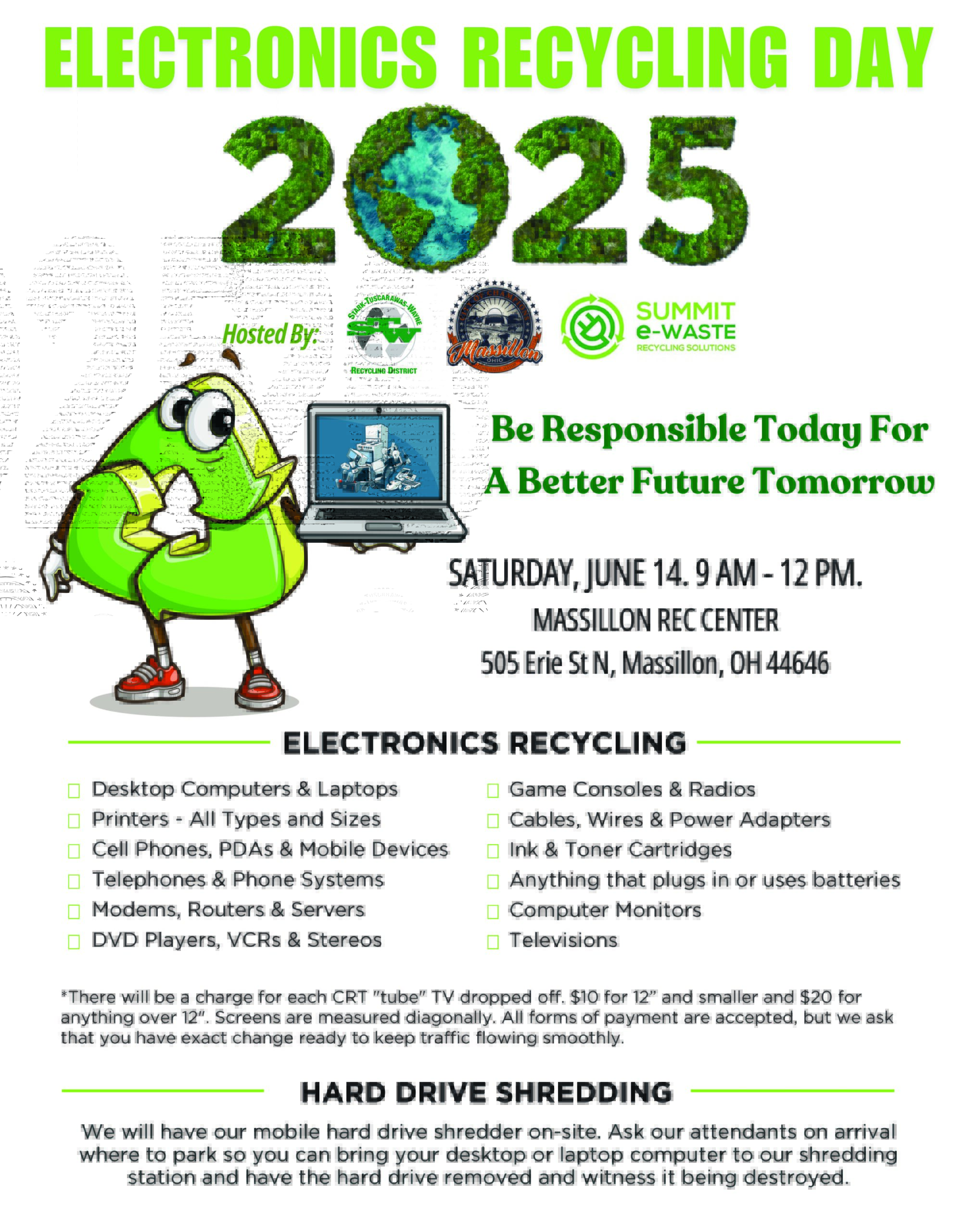 Electronics Recycling Day 2025 - City of Massillon