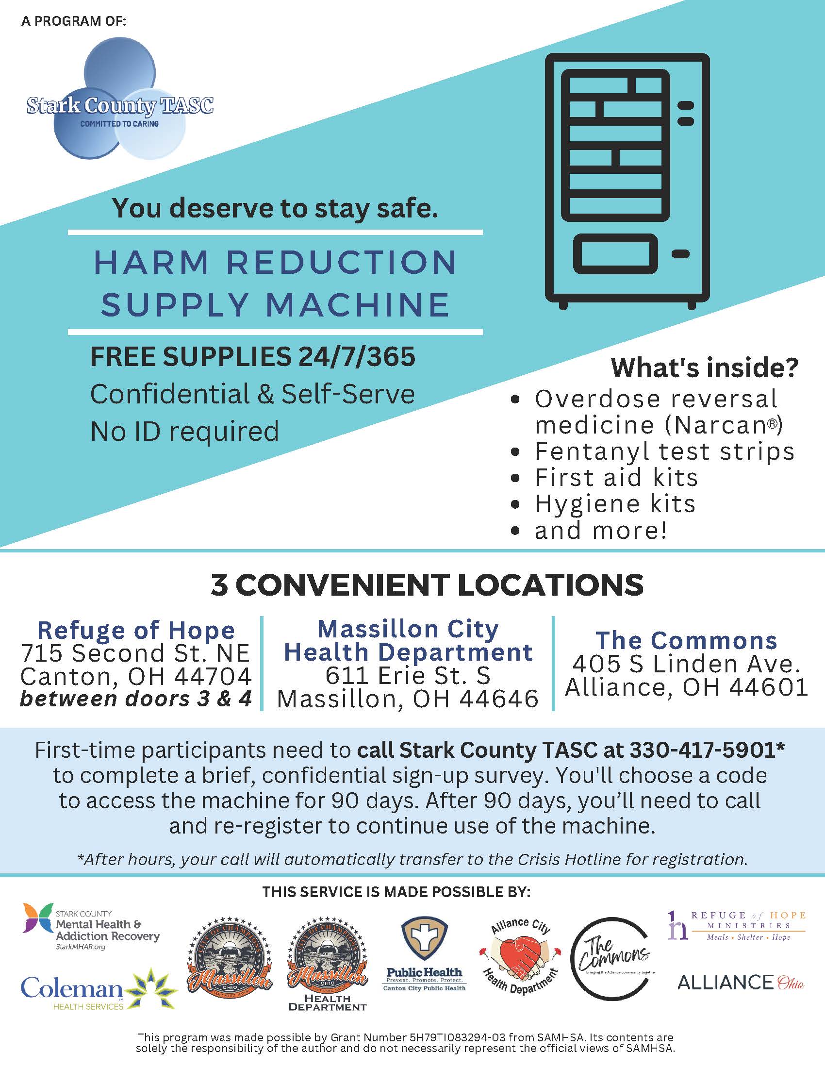 Harm Reduction Supply Machine - City of Massillon